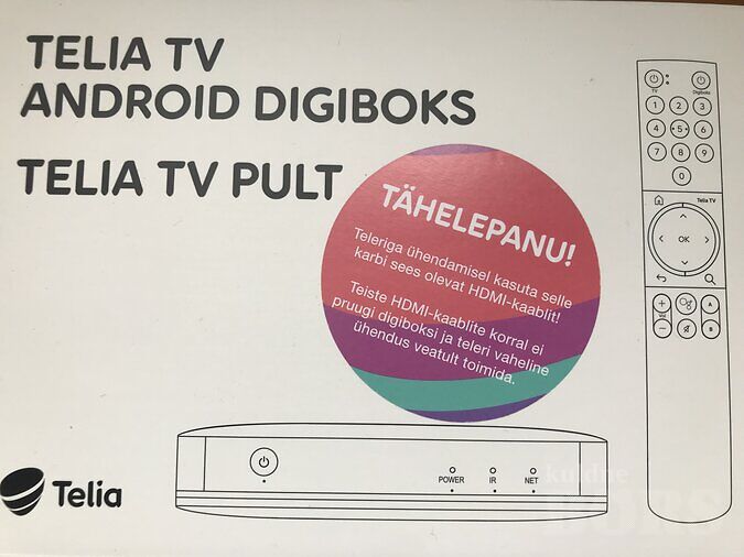 TELIA ANDROID TV DIGIBOKS DV8919X-EE, müük, kuulutus 87802155 - Kuldne Börs